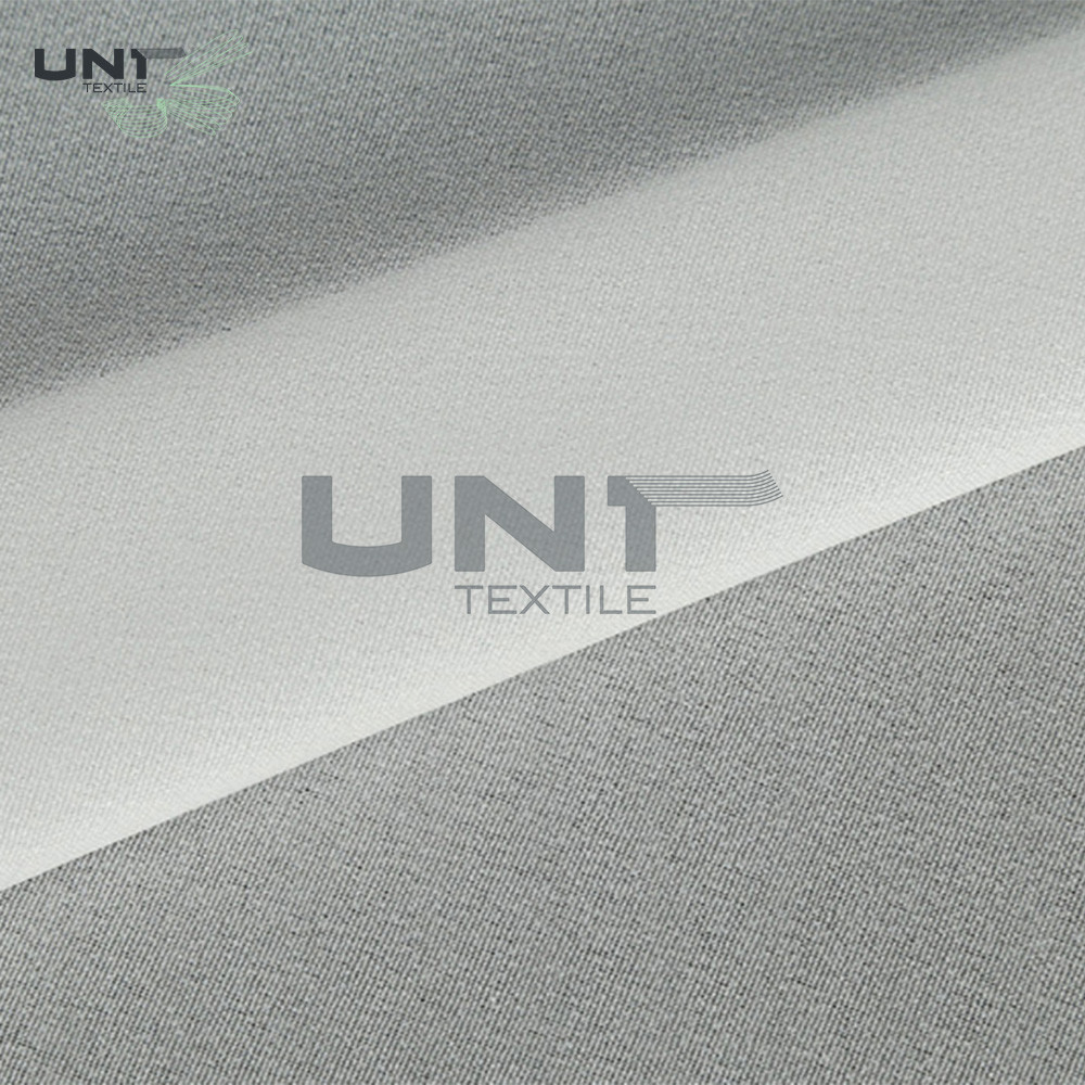 Stretch Plain Interlining Fabric Polyester Polyamide Per Abbigliamento ...